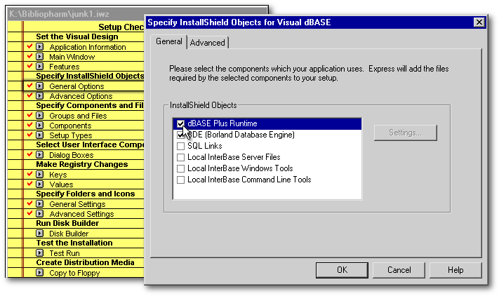dBASE Plus and InstallShield Express