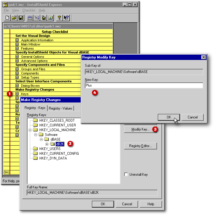 dBASE Plus and InstallShield Express